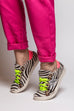 Sneakers in stampa zebrata e fluo. | TreemmeCreazioni